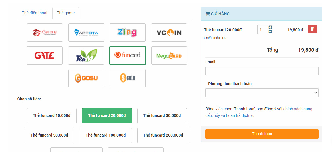 Funcard là gì? Game cần nạp thẻ funcard? Địa chỉ mua thẻ funcard